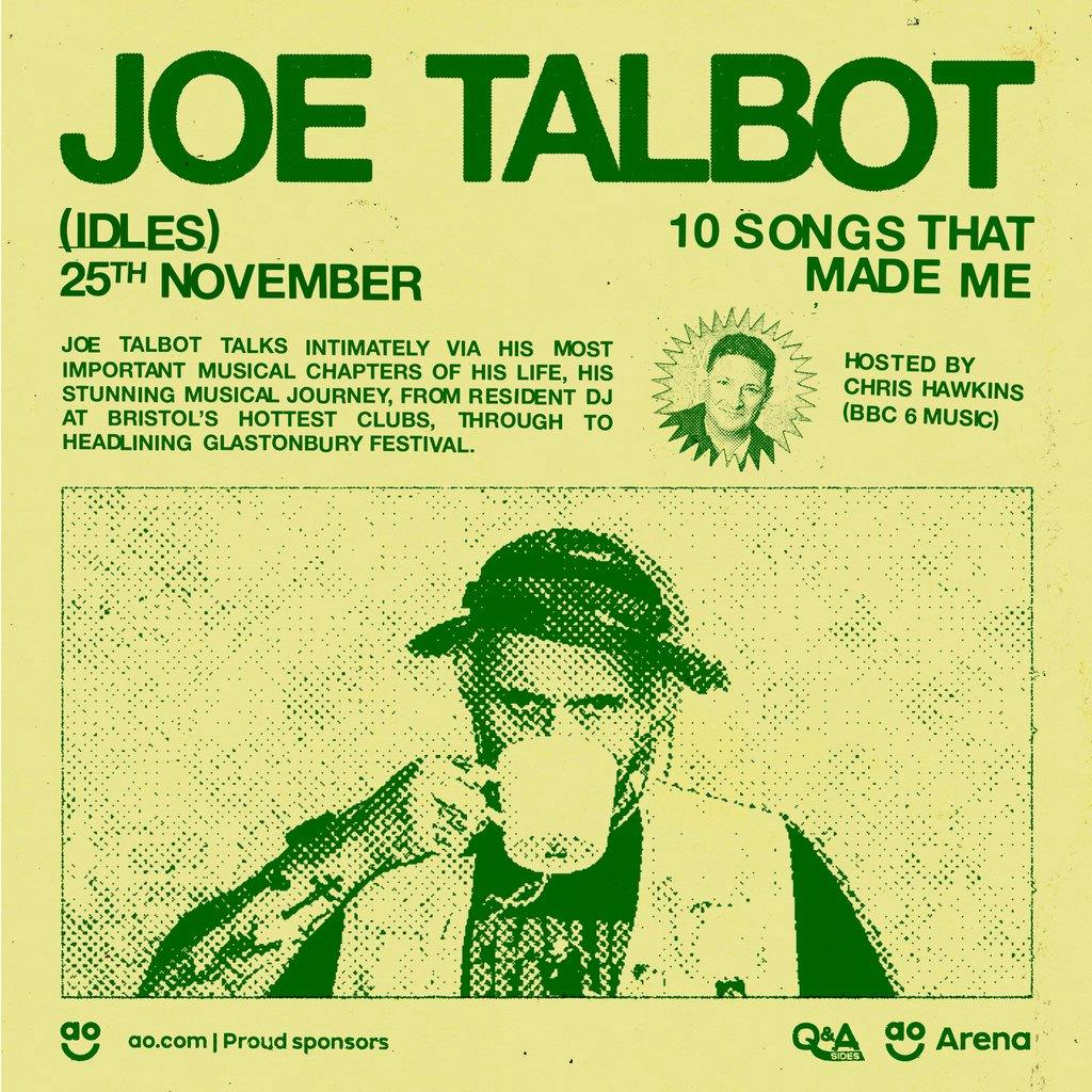 Tickets: Joe Talbot - 10 Shows That Made Me | AO Arena Manchester Tue ...