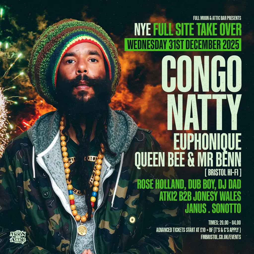 Full Moon NYE: ft. Congo Natty, Euphonique & more | The Full Moon And ...