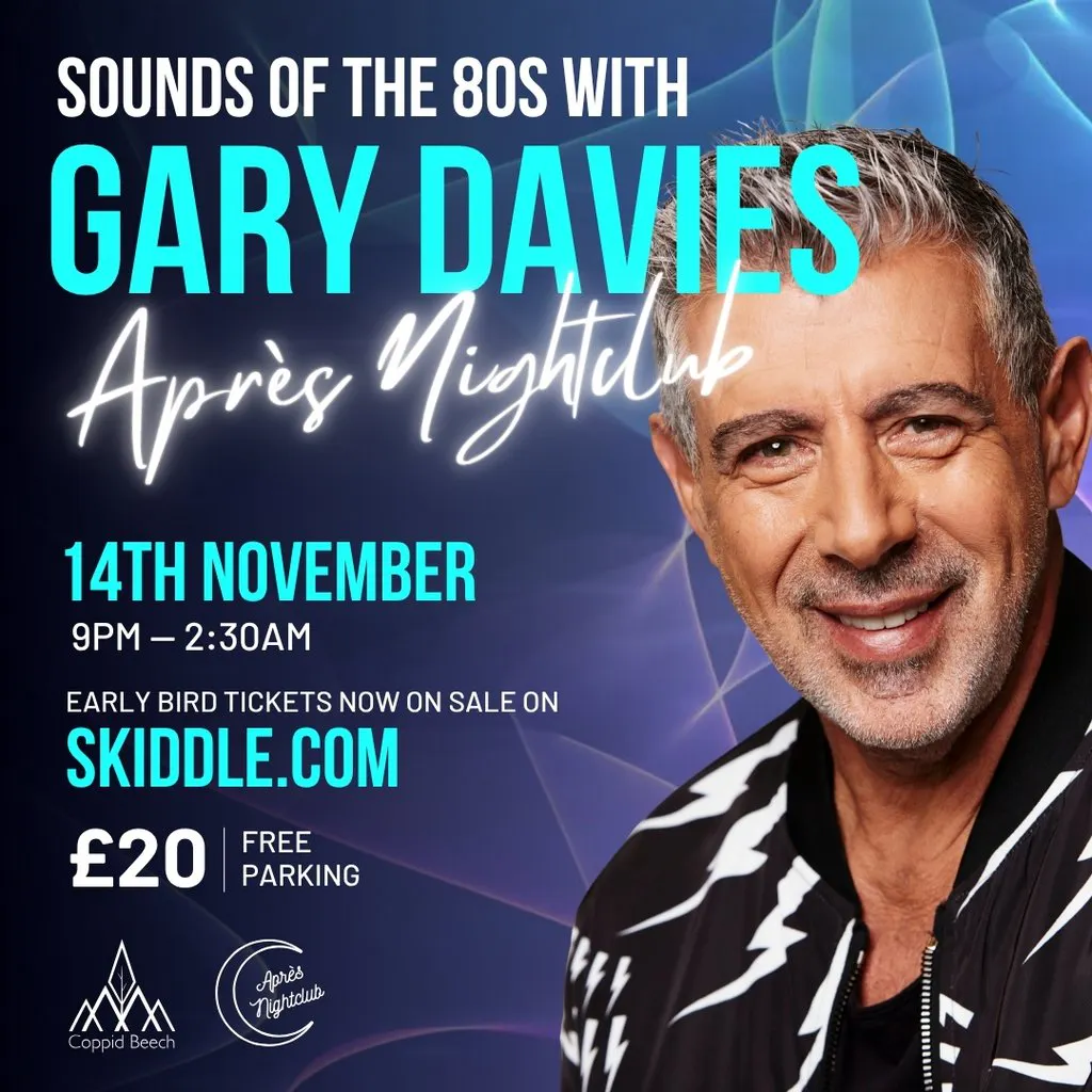 Gary Davies Radio 2 Live 80s Set - Apres - PAY ON DOOR | Bier Keller ...