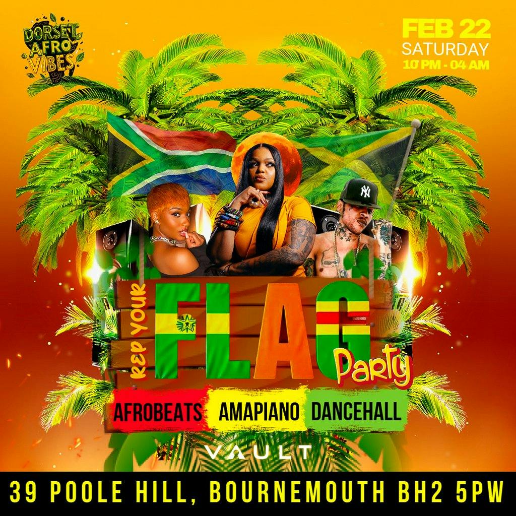REP YOUR FLAG Bournemouth | The Vault Bournemouth Bournemouth Sat 22 ...