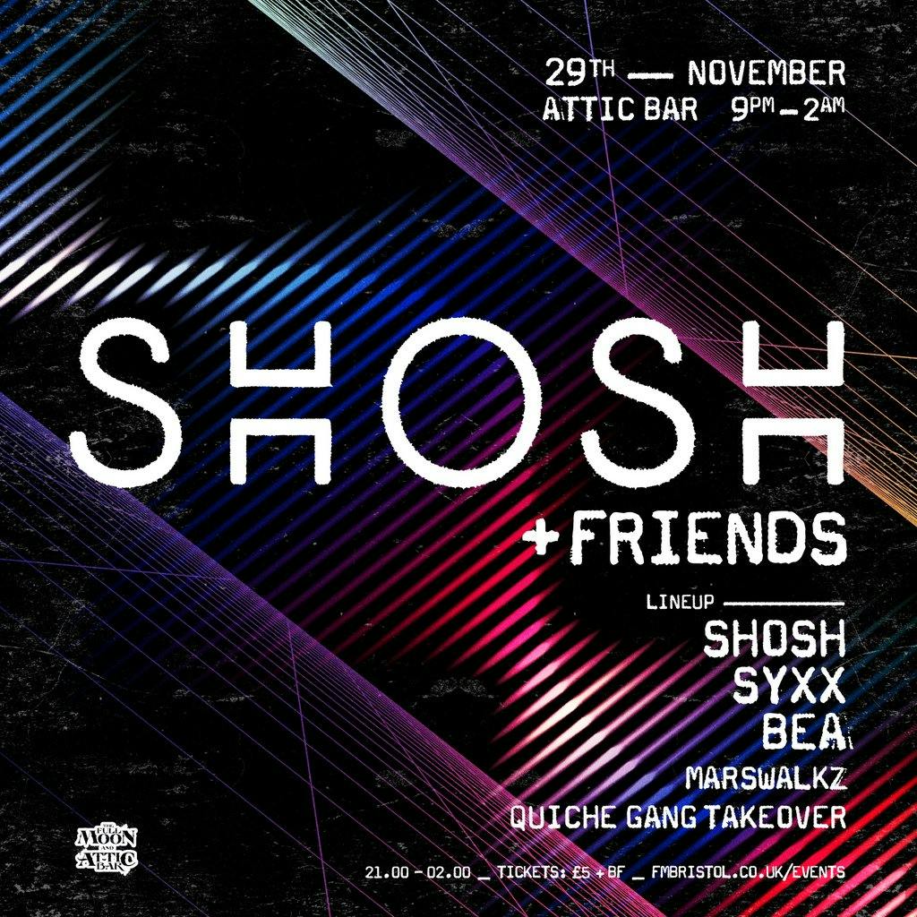 Tickets: SHOSH + Friends | SHOSH, Syxx, Marswalks + MORE! | Attic Bar ...