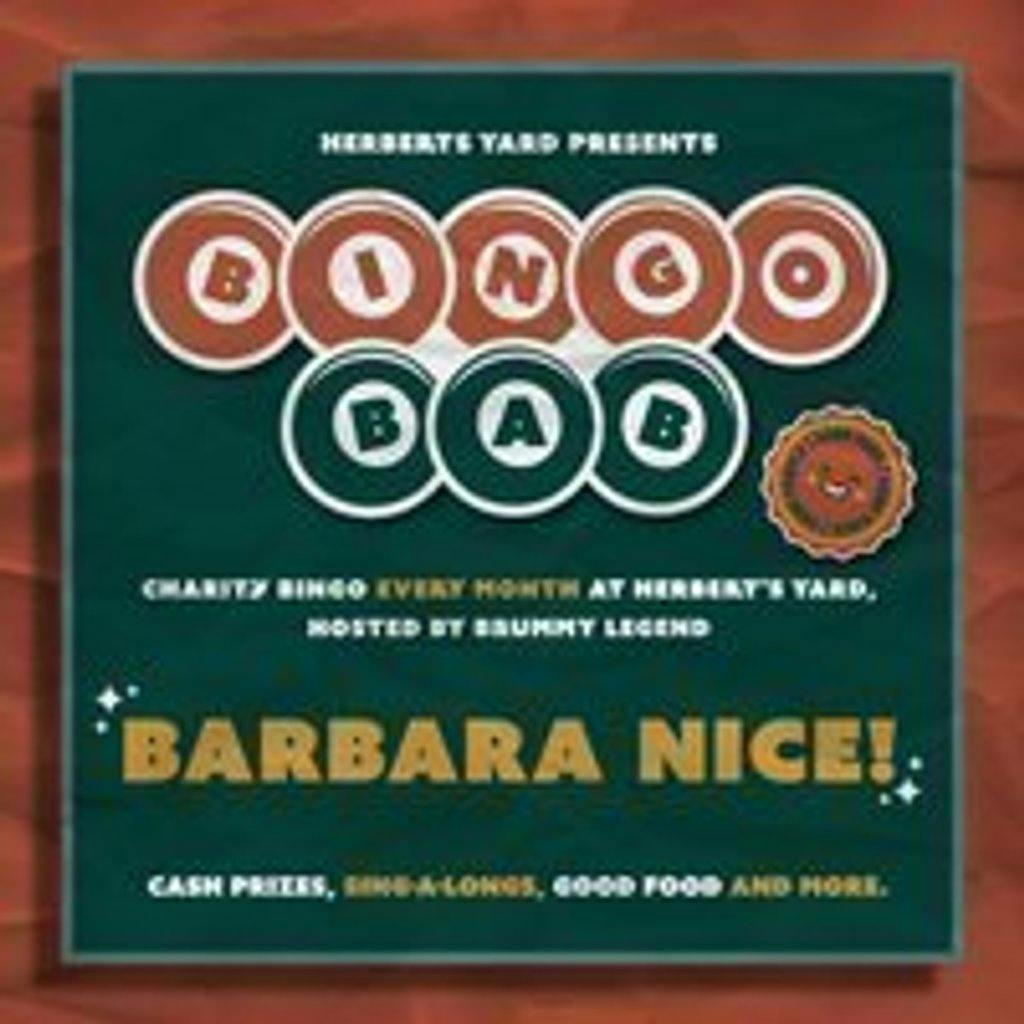 Bingo Bab - A Charity Bingo Night with Barbara Nice | Herbert's Yard Birmingham Wed 25 June 2025