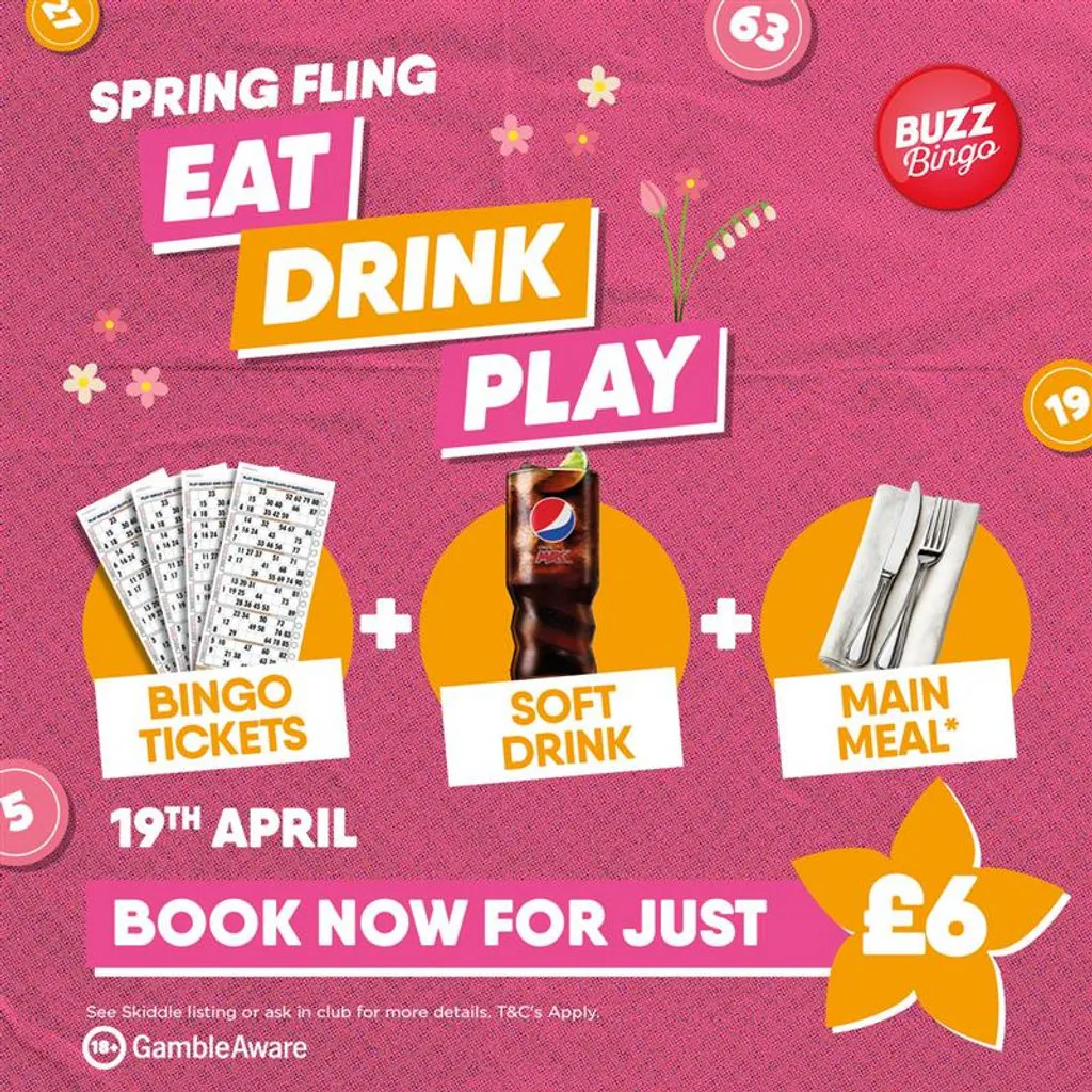 Spring Fling Tickets - Buzz Bingo Weston-Super-Mare 19/04 | Buzz Bingo ...