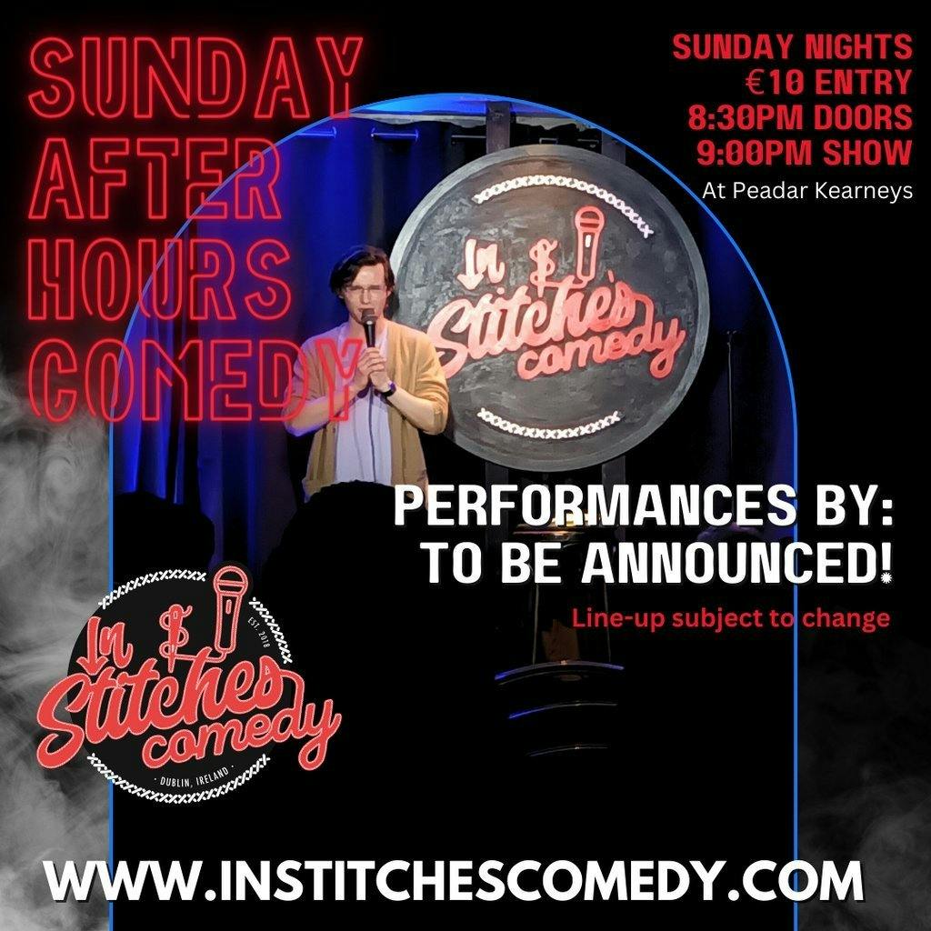 Tickets: In Stitches Comedy Sundays | Peadar Kearney's Pub (Downstairs ...