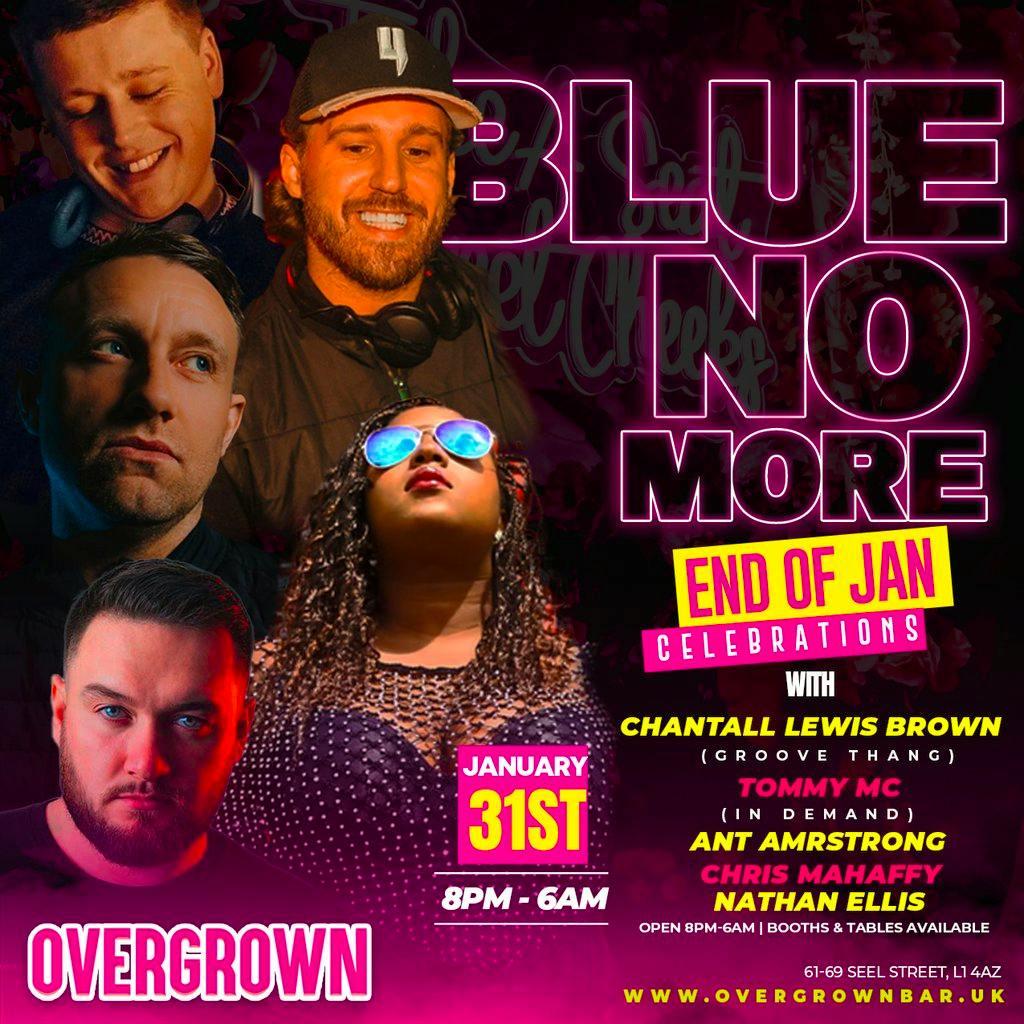 Tickets: Overgrown: Blue No More | Overgrown Seel Street Liverpool Sat ...