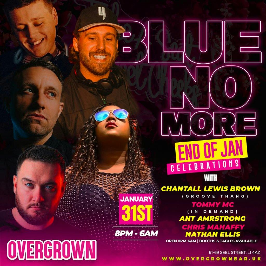 Tickets: Overgrown: Blue No More | Overgrown Seel Street Liverpool Sat ...
