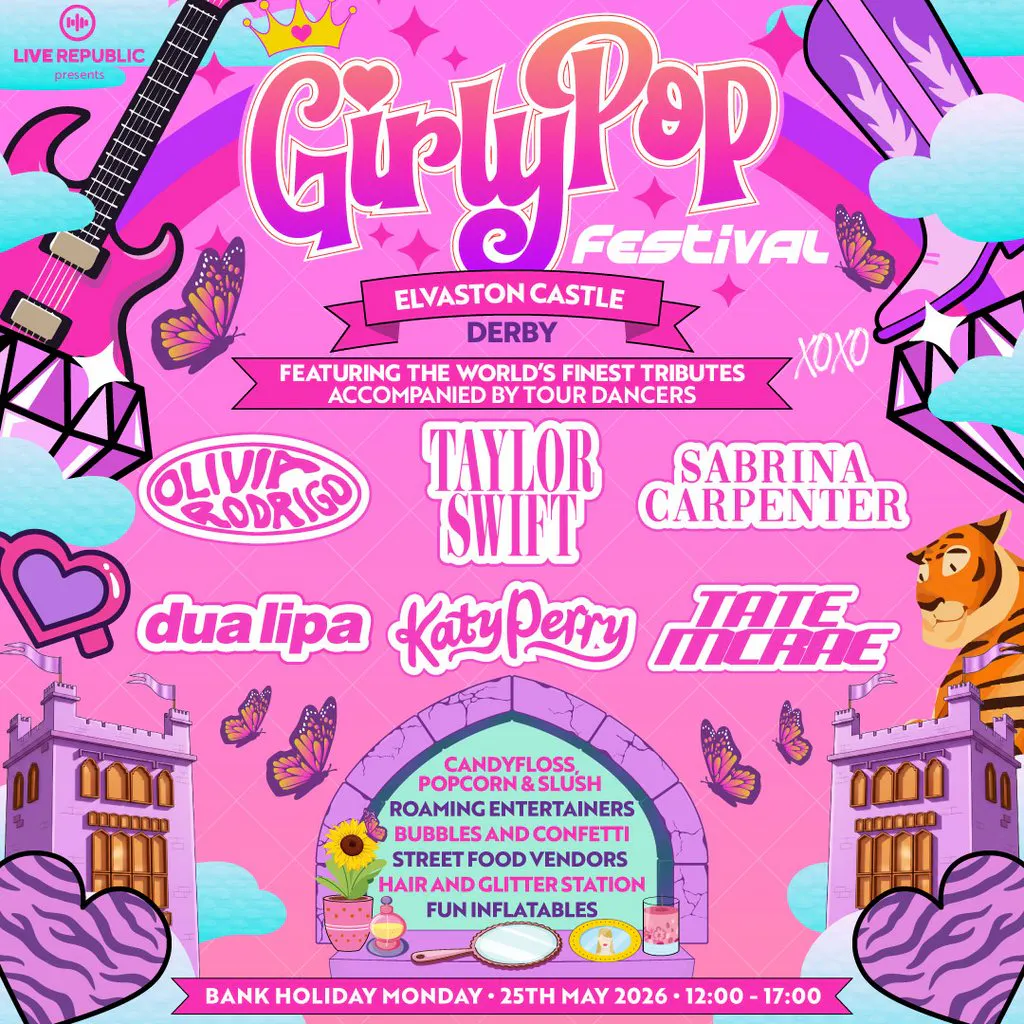 Tickets: GirlyPop Fest | Elvaston Castle, Derby | Elvaston Castle ...