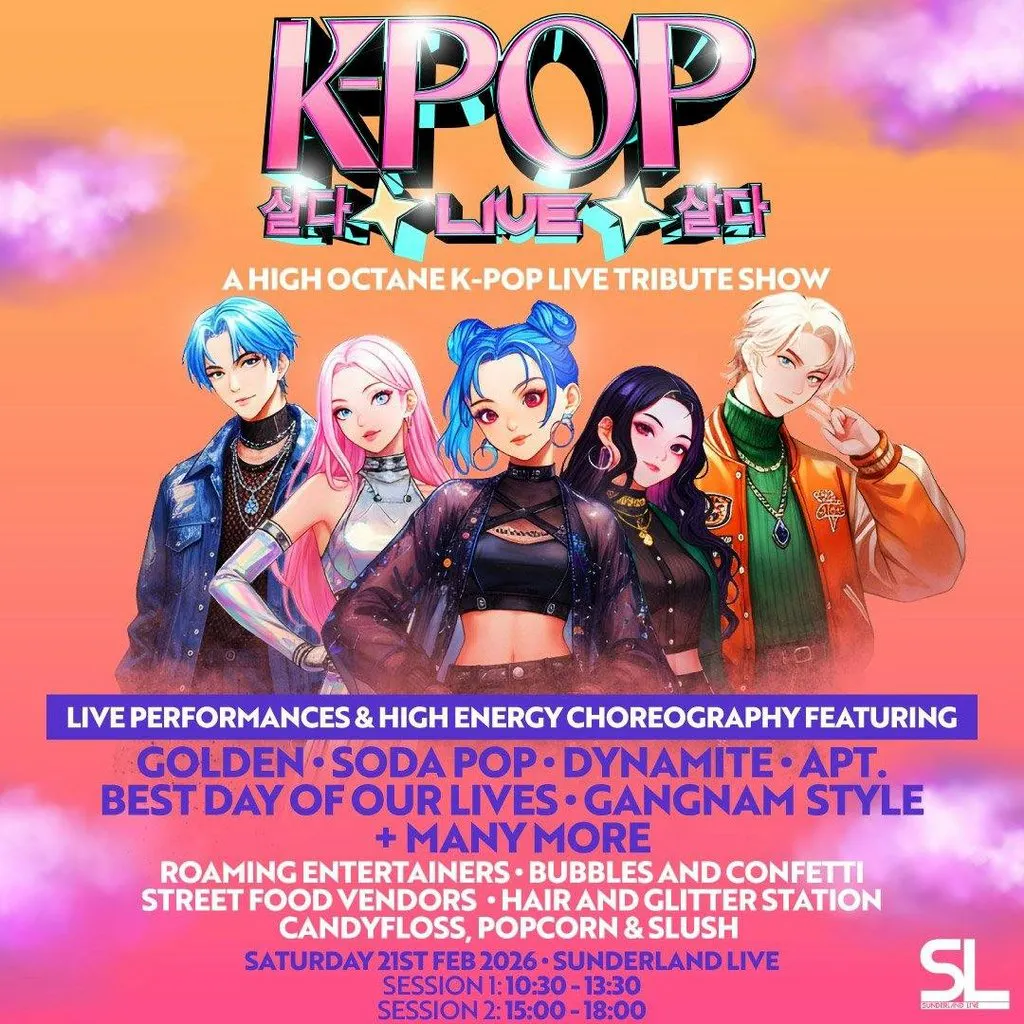 K-POP Live | Sunderland Live Houghton-le-Spring Sat 21 February 2026