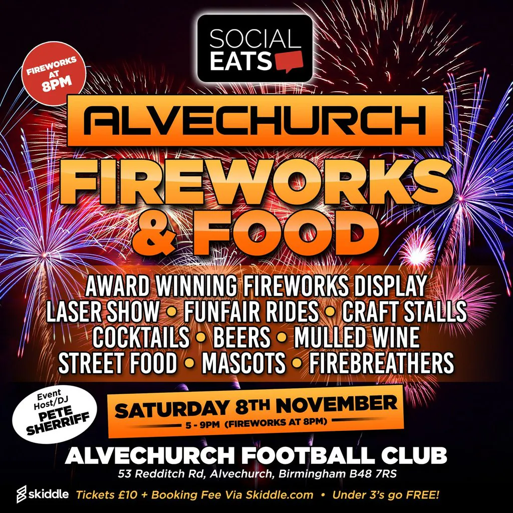 Fireworks & Food Alvechurch 2025 | Alvechurch Football Club Alvechurch ...