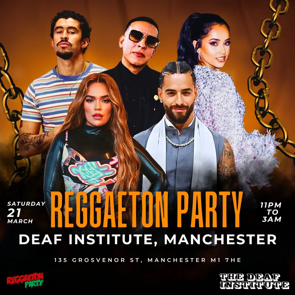 Reggaeton Party (Manchester) March 2026 | The Deaf Institute Manchester ...