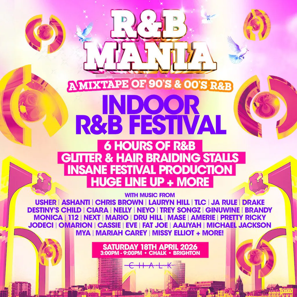 RNB MANIA | Brighton's R&B Festival | BRIGHTON, CHALK Brighton Sat 18 ...