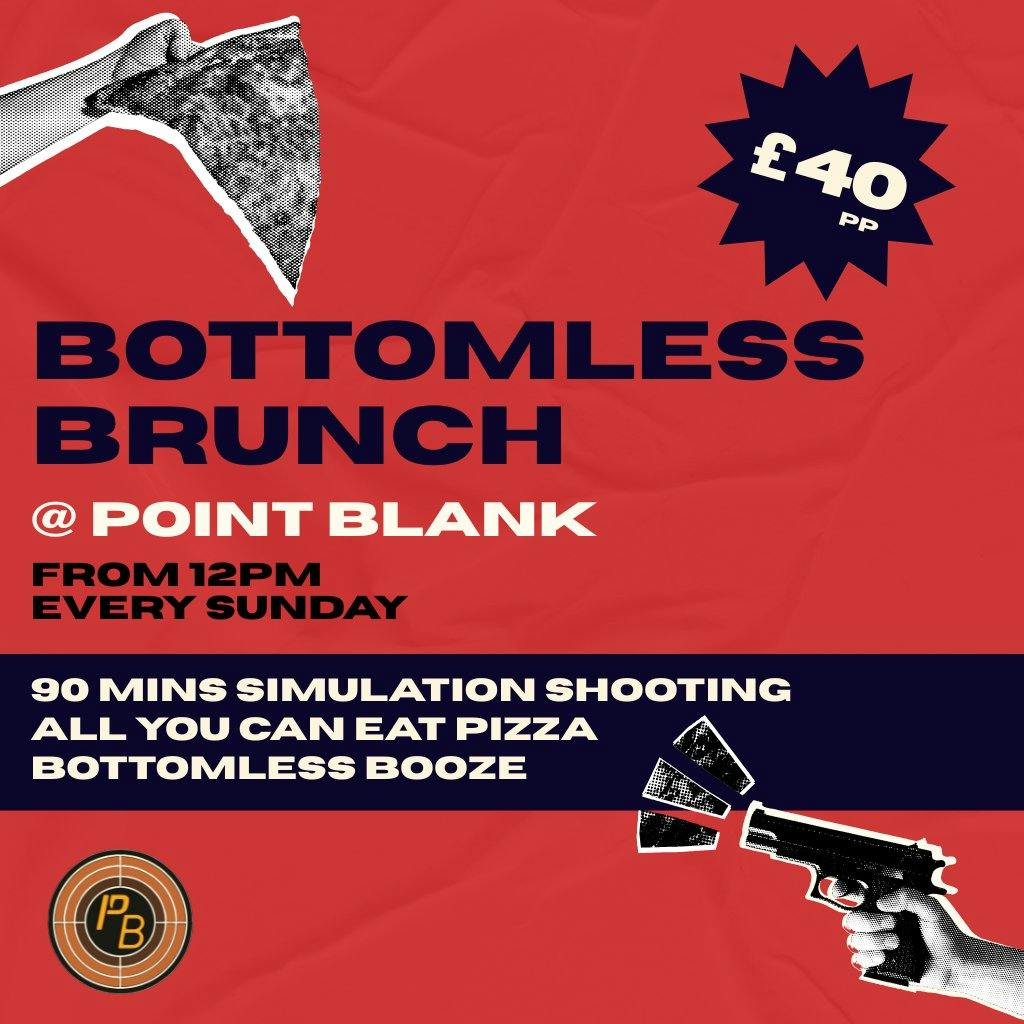 Tickets: Bottomless Brunch @ Point Blank Shooting Leeds | Point Blank ...
