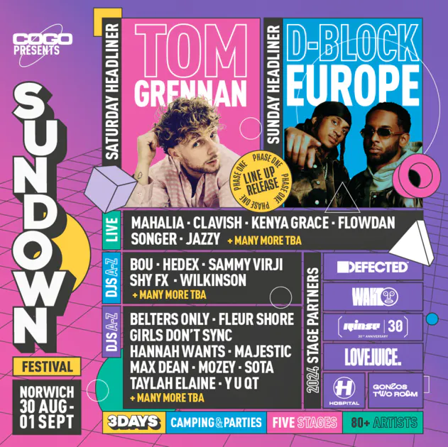 Sundown Festival 2024 | Tickets & Line Up | Skiddle
