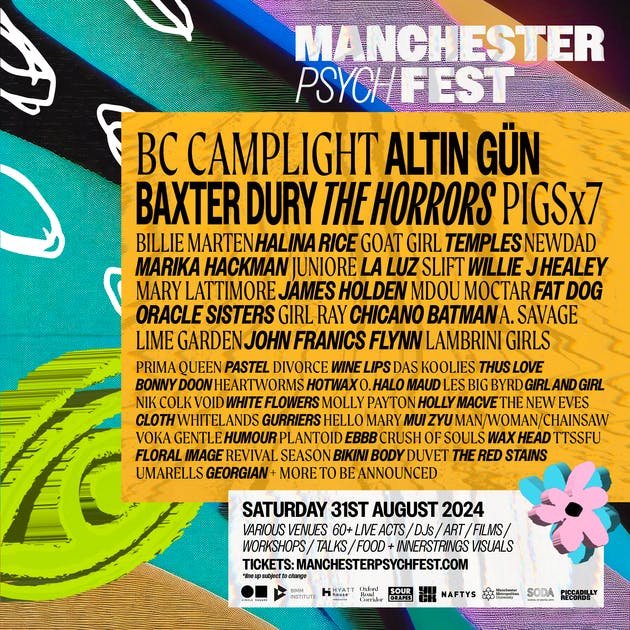 Manchester Psych Fest 2024 | Tickets & Line Up | Skiddle